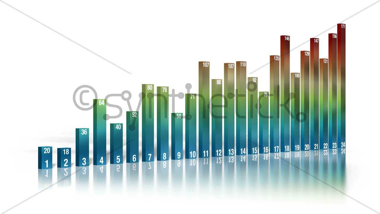 3D Bar Charts, Versions 5, 6 | Stock Video by Synthetick