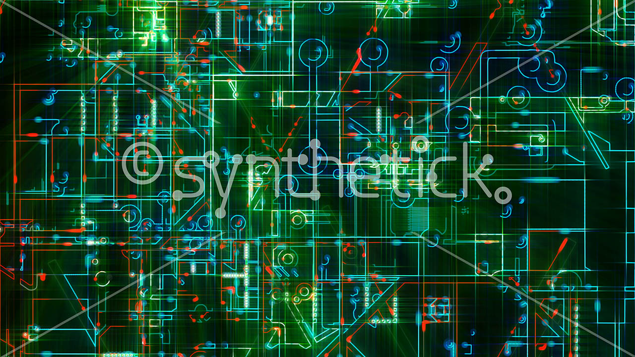 Abstract Circuits Loop 7 | Stock Video Footage | Synthetick