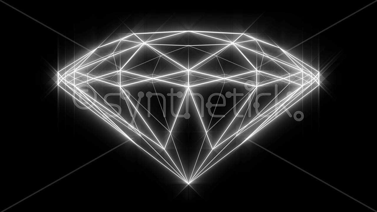 Wireframe Diamond 2 | Stock Video by Synthetick