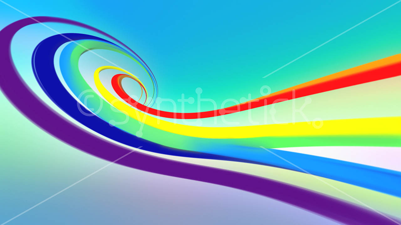 Abstract Rainbow Lines 1 | Stock Video by Synthetick