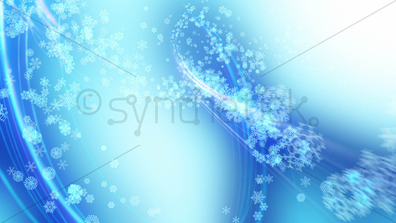 5 Blue, White Snow Streaks | Stock Video by Synthetick