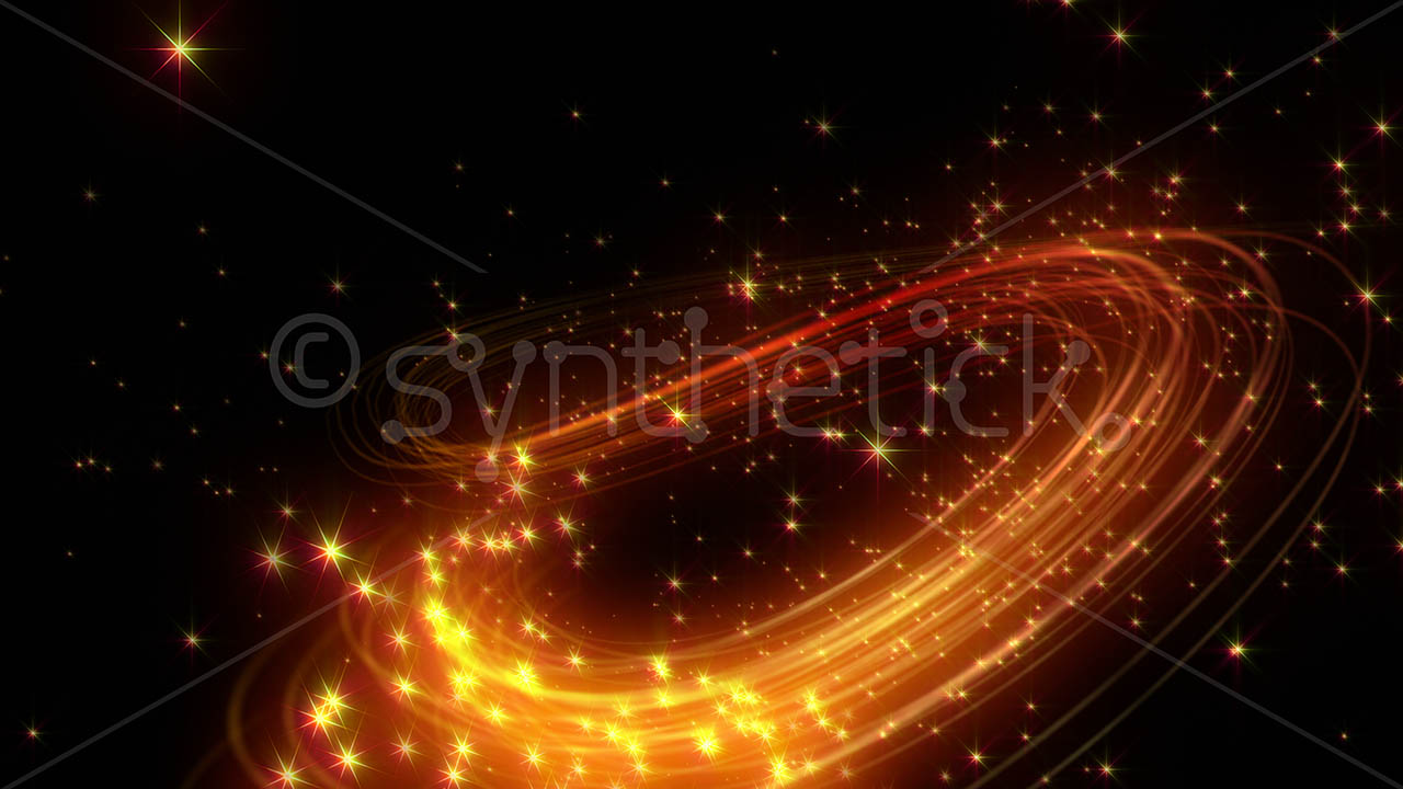 Gold Star Trails Loop | Stock Video by Synthetick