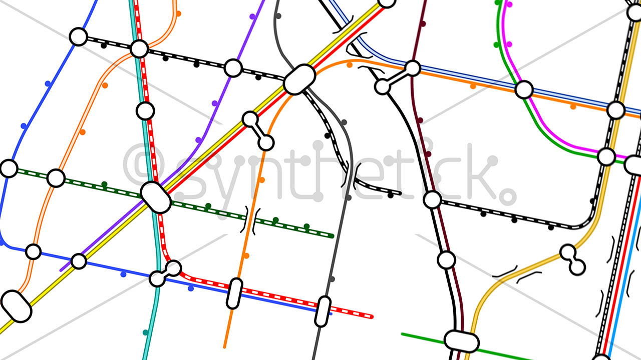Transport Network Map 2 | Stock Video by Synthetick