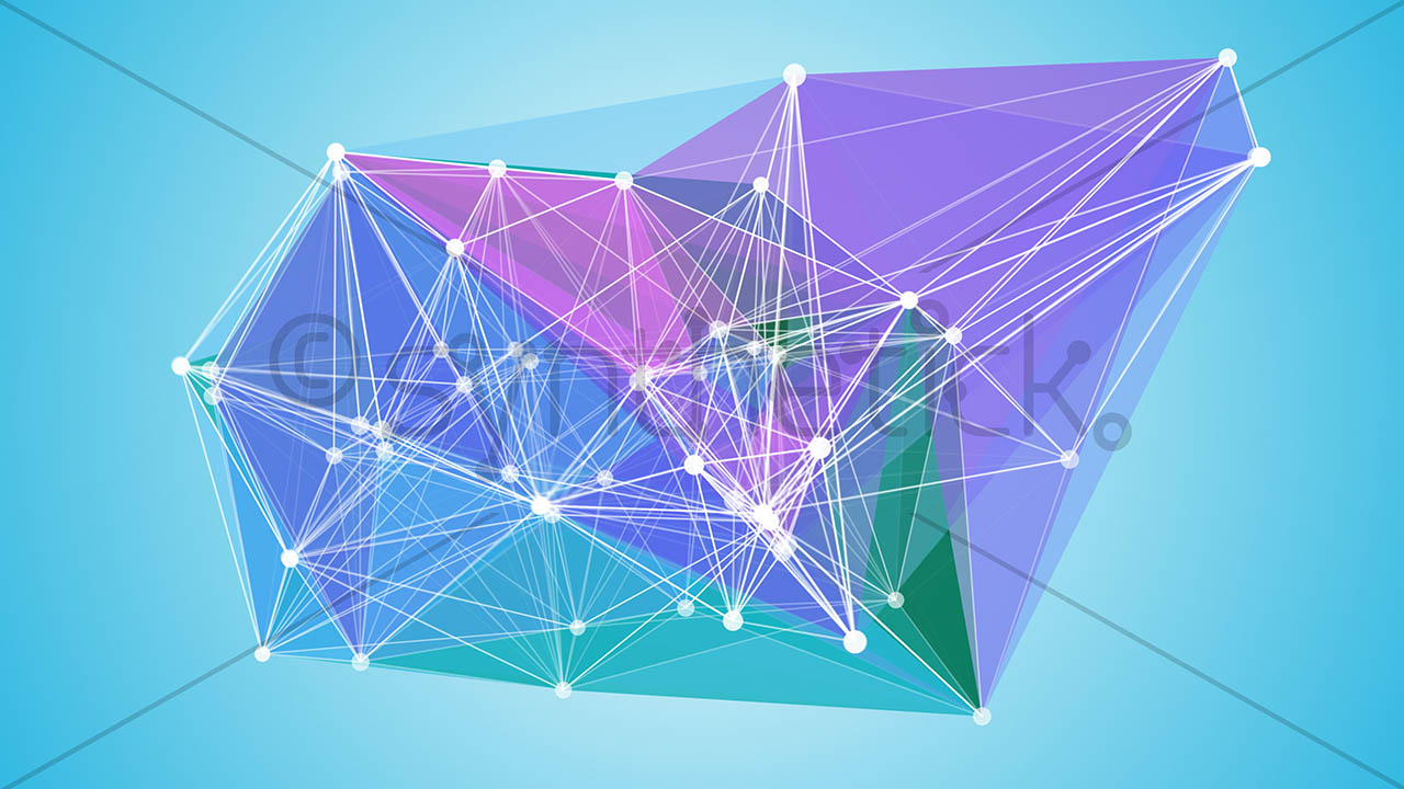 Growing Geometric Network 2 | Stock Video by Synthetick