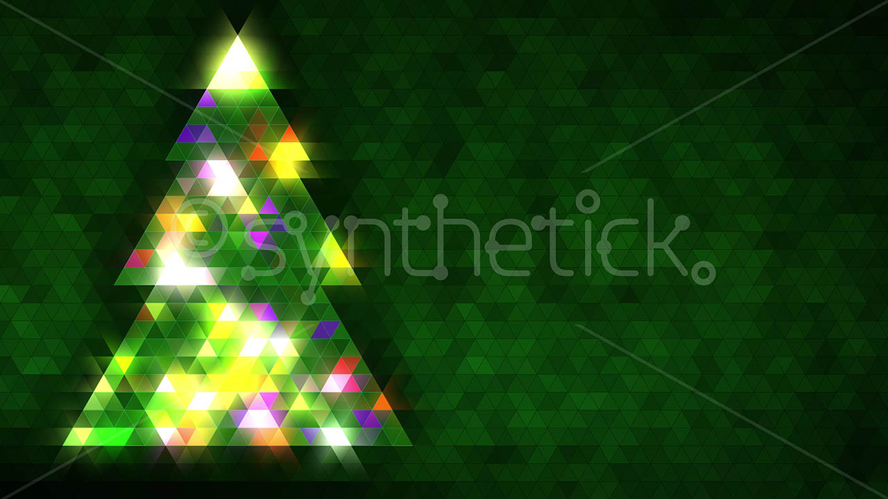 Triangles Christmas Tree 10 | Stock Video by Synthetick
