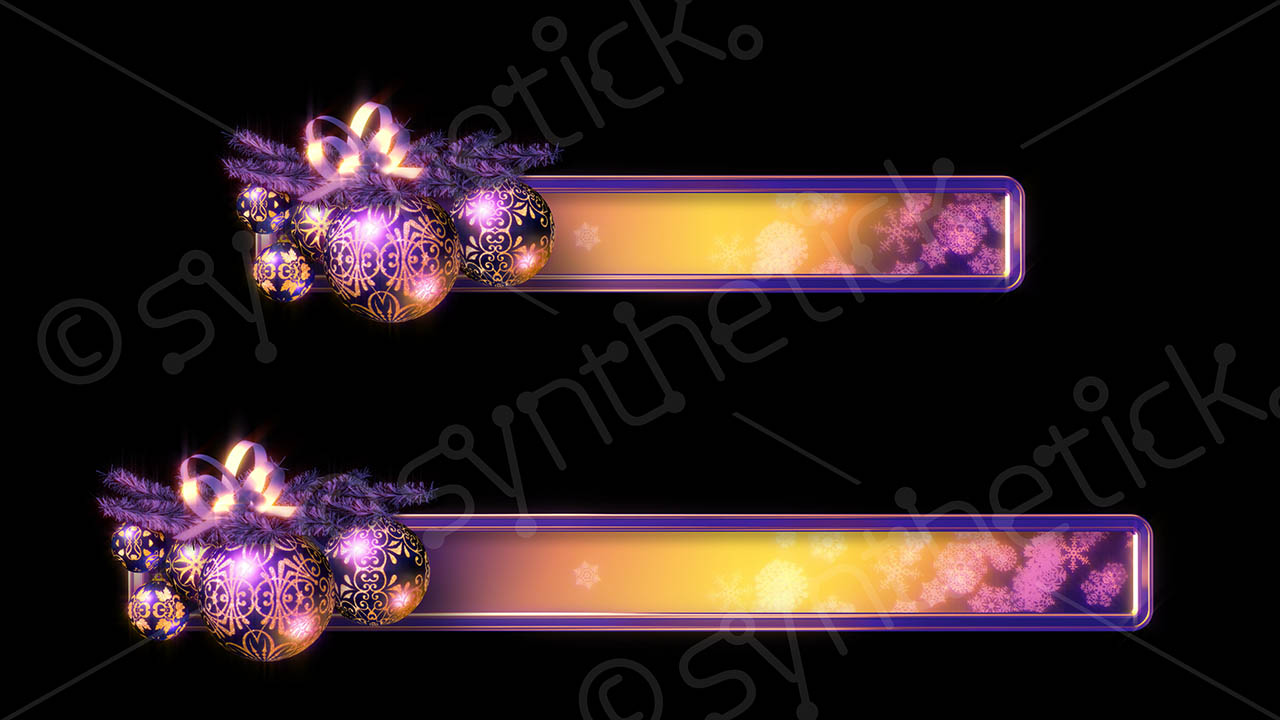 Christmas Lower Thirds 6 | Stock Video by Synthetick